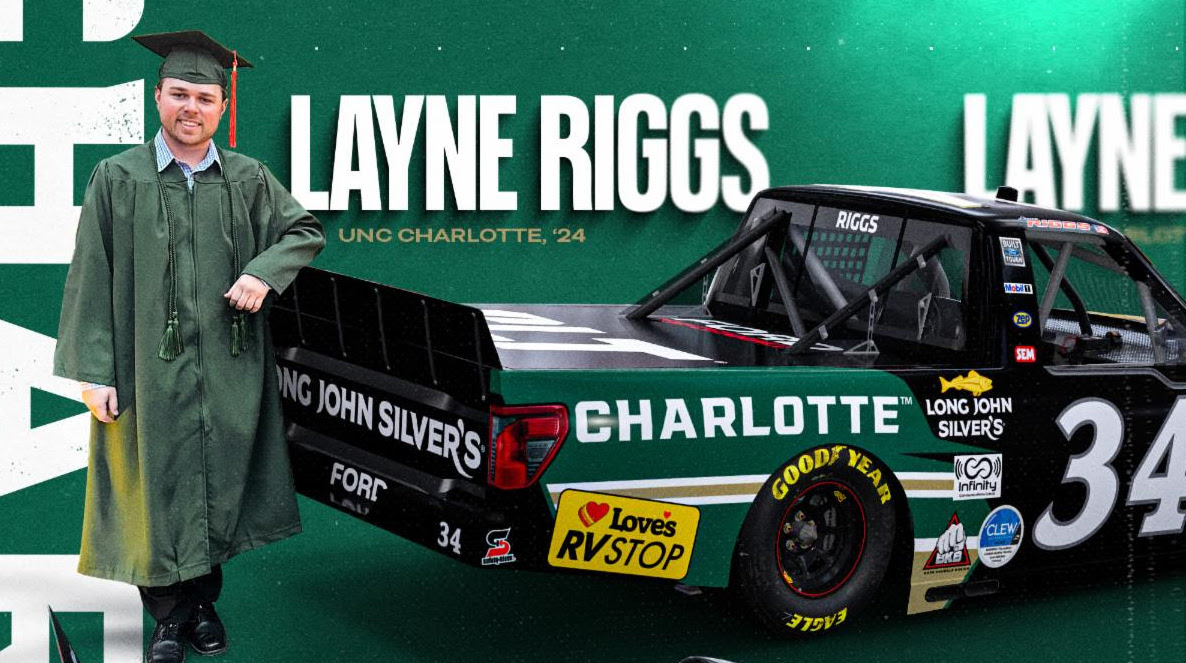 UNC Charlotte Supports Graduate Layne Riggs - SPEED SPORT
