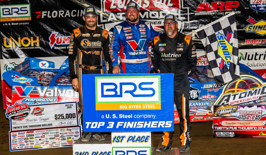 Sheppard Cashes Atomic Lucas Late Model Check - SPEED SPORT